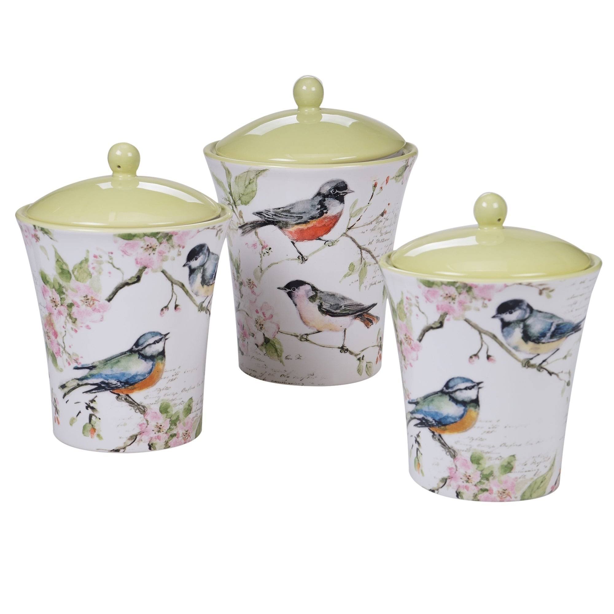 Certified International Spring Meadows 3-Pc. Canister Set - Ritoyou