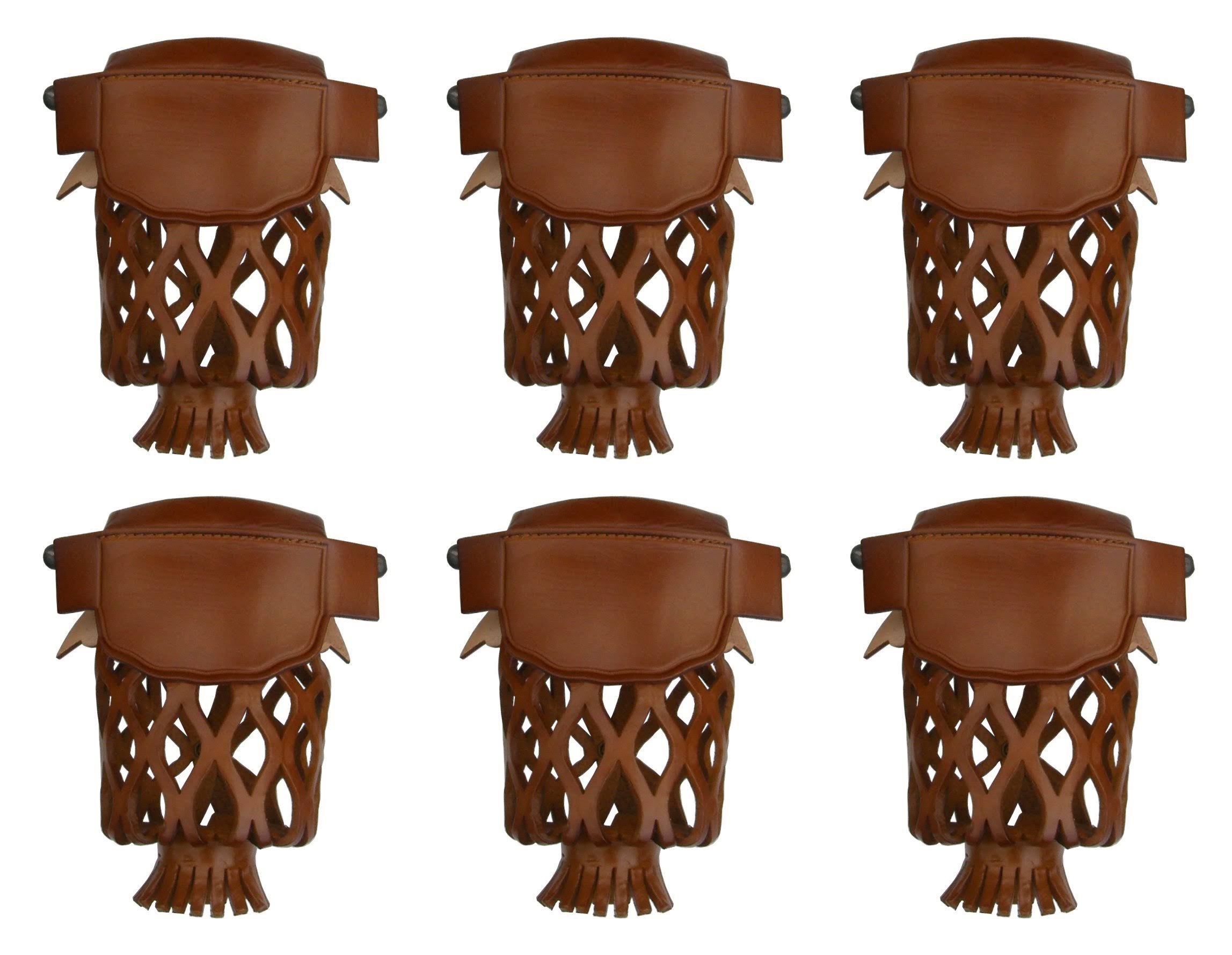 Iszy Billiards Leather Pool Table Billiard Pockets-Set of 6 (Caramel ...