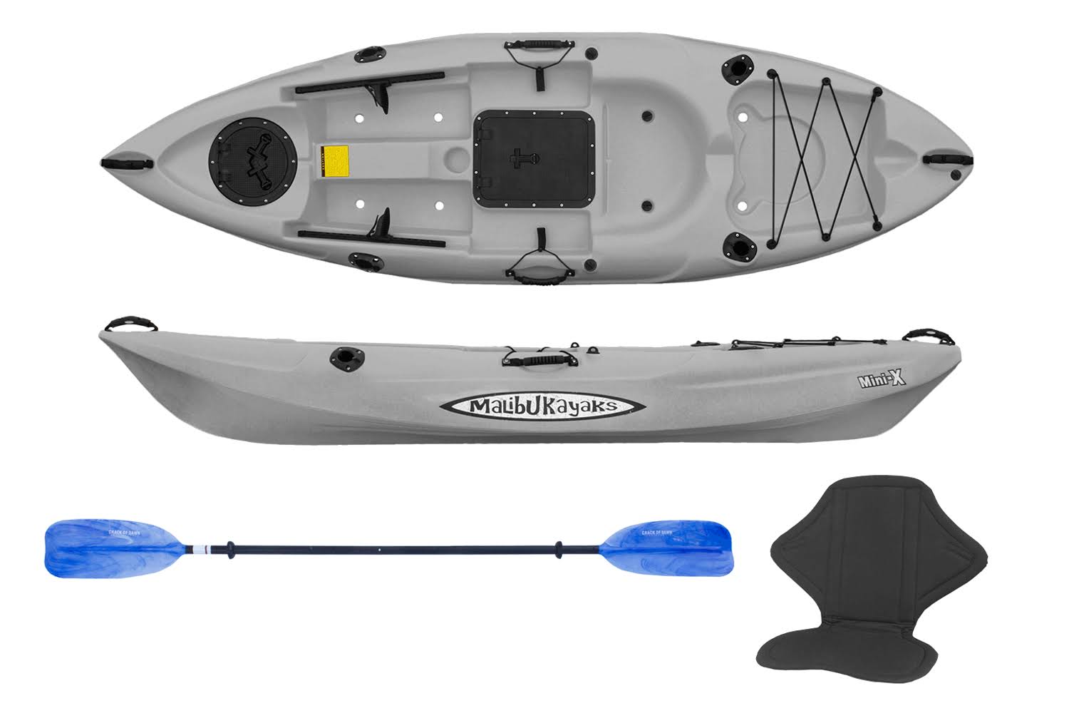Malibu Kayaks Mini-X Single Rider Kayak Stone / Fishing - Ritoyou