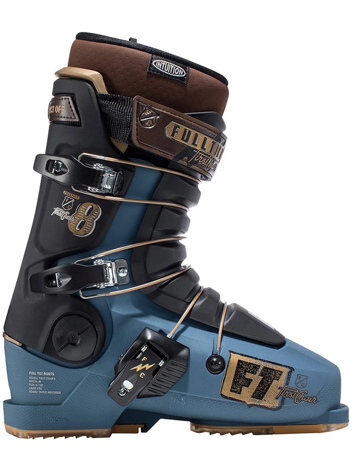 Full Tilt First Chair 8 Ski Boot Blue/Black, 24.5 - Ritoyou