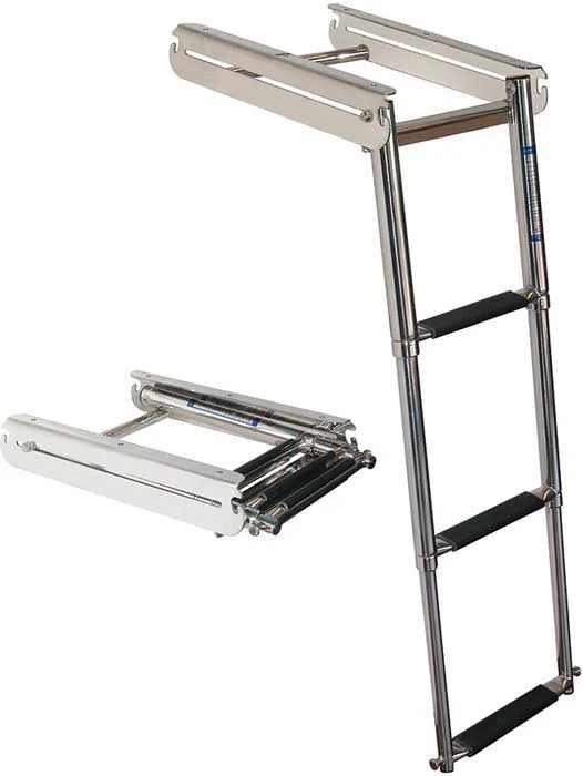 Jif Marine FOGS-3 Spring-Loaded 3 Step Under Platform Sliding Ladder ...