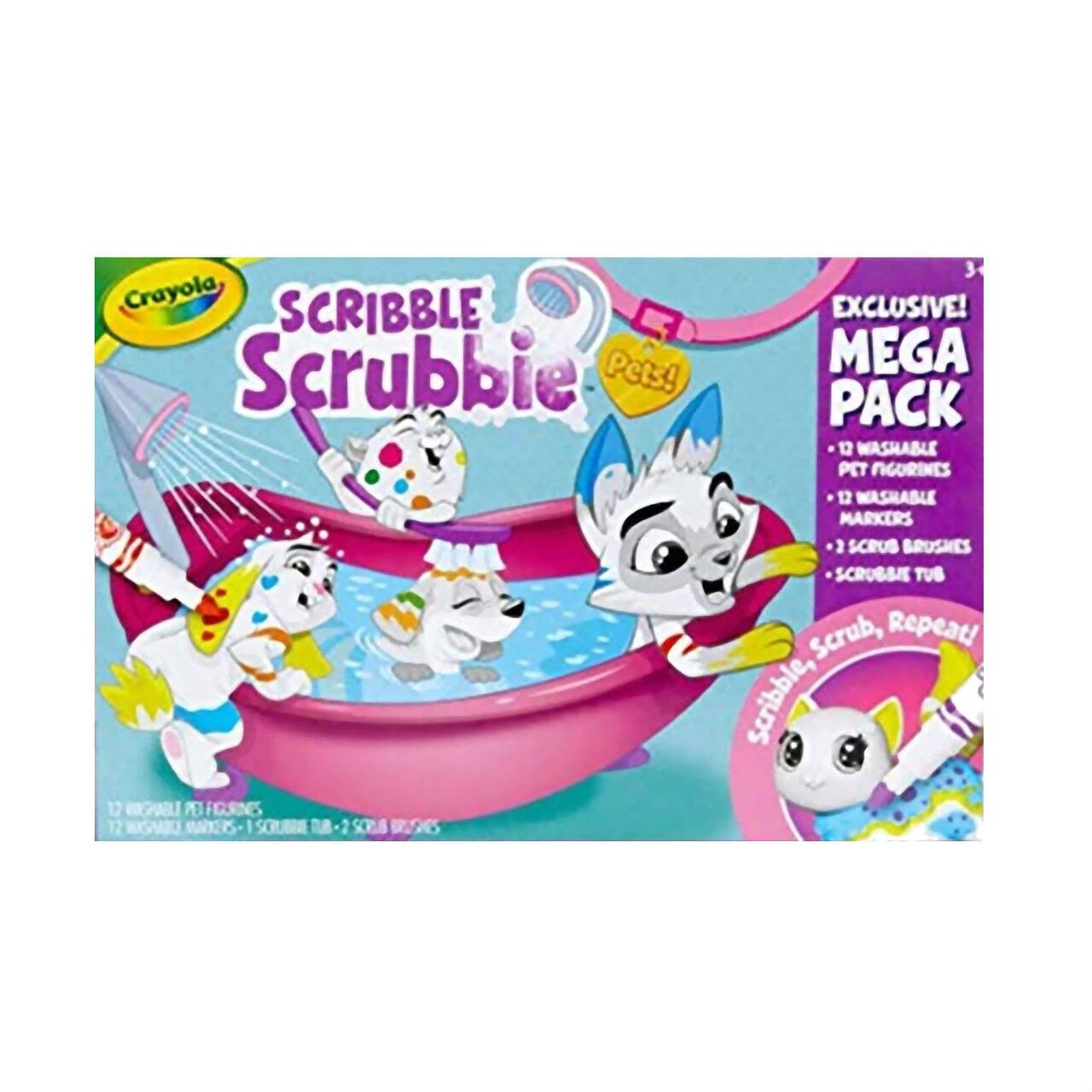 Crayola Mega Scribble Scrubbie Set, Toy Pet Playset - Ritoyou