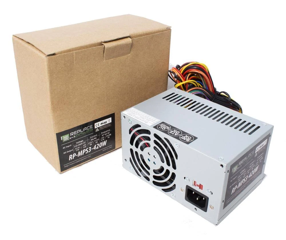 Replace Power RP-MPS3-420 420W MicroPS3 ATX Power Supply - Ritoyou