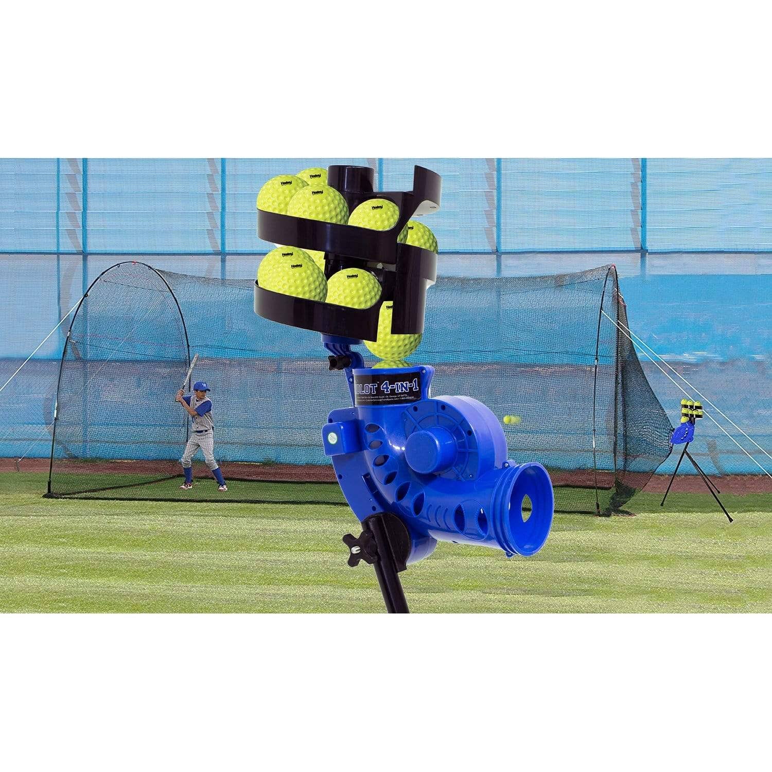 Heater Sports Sandlot 4-in-1 Home Batting Cage and Pitching Machine ...