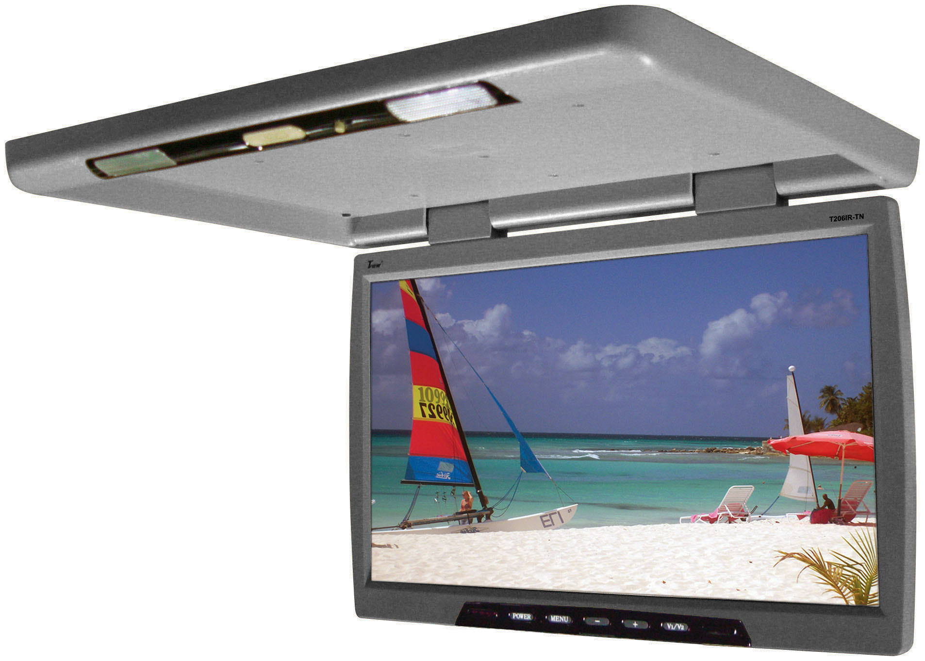 Tview Monitor 20x22 Black Flipdown TFT Widescreen (T206IR) - Ritoyou