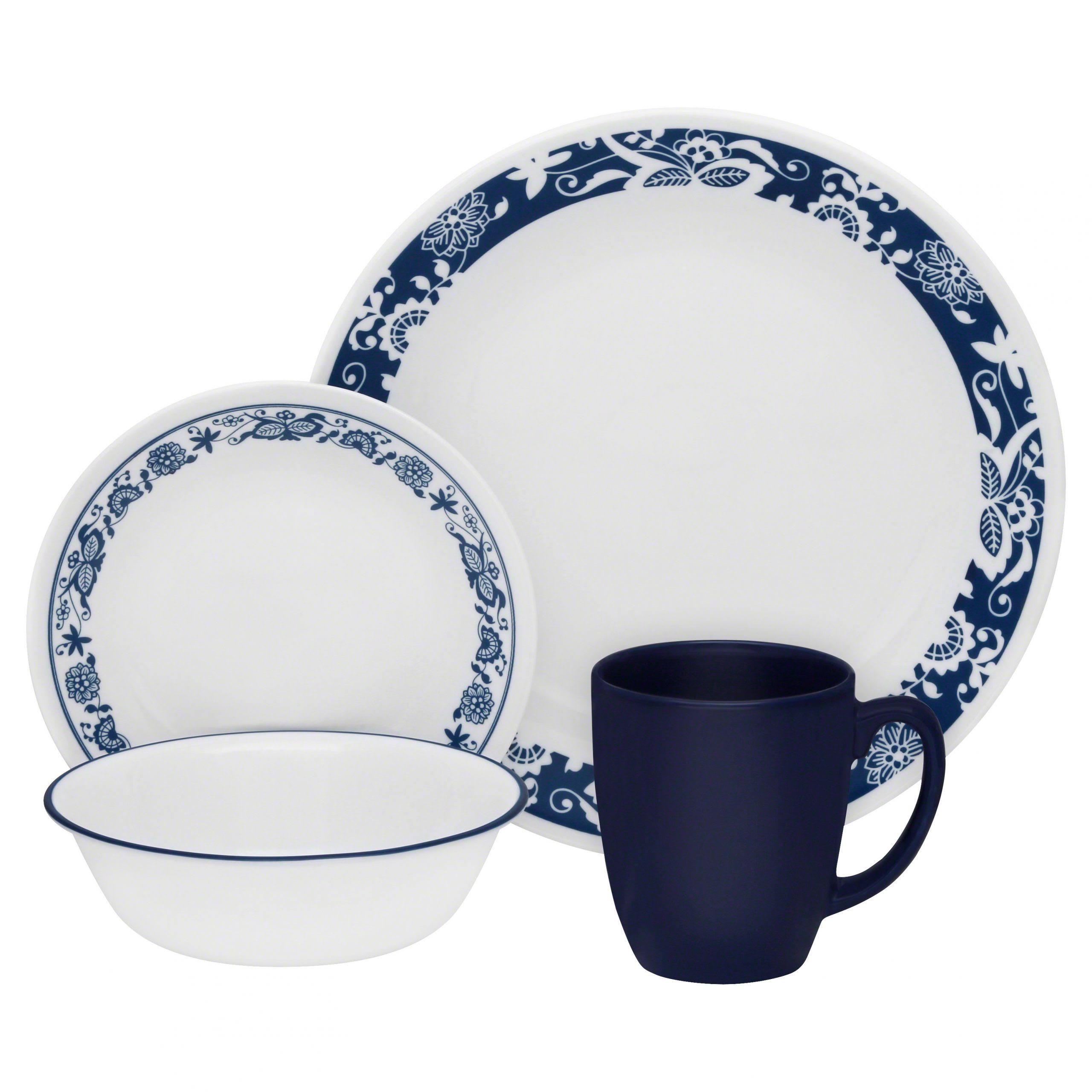 Corelle Livingware Dinnerware, True Blue, 16 Pieces - Ritoyou