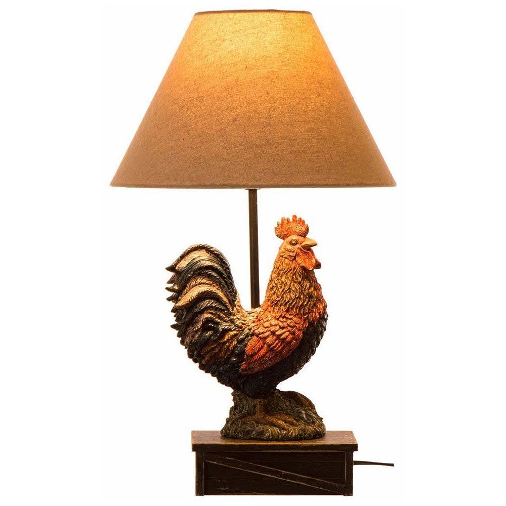 Glitzhome Rooster Table Lamp - Ritoyou