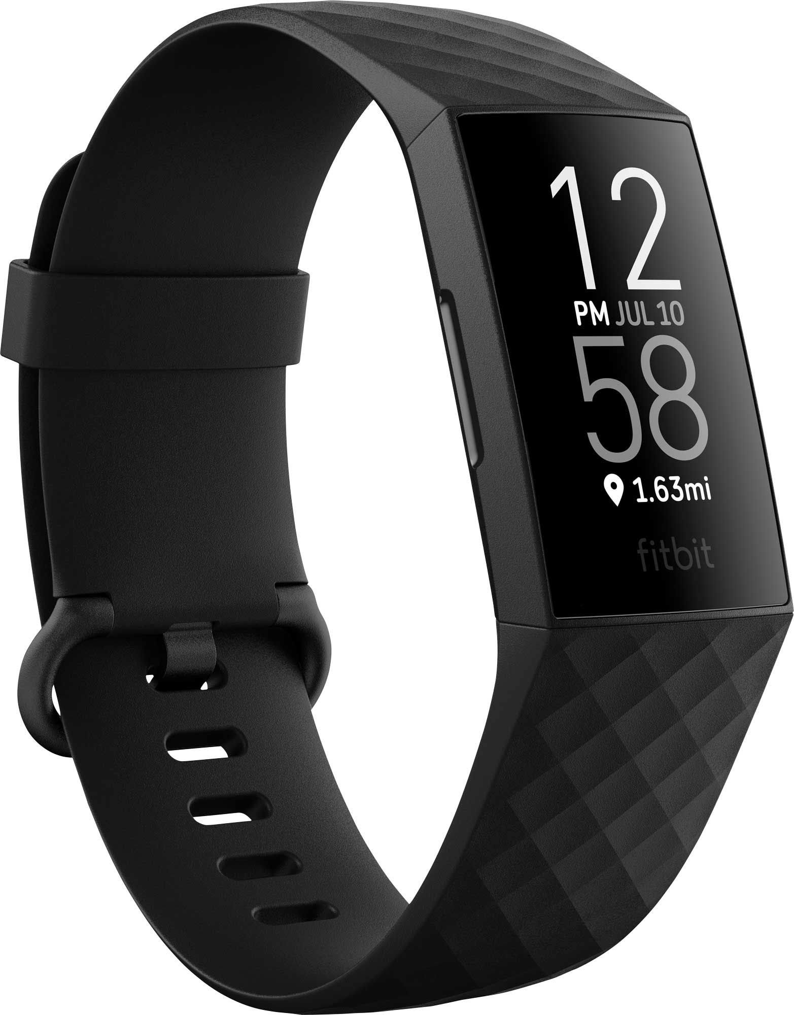 Fitbit Charge 4 - Activity Tracker with Heart Rate Monitor - Black ...