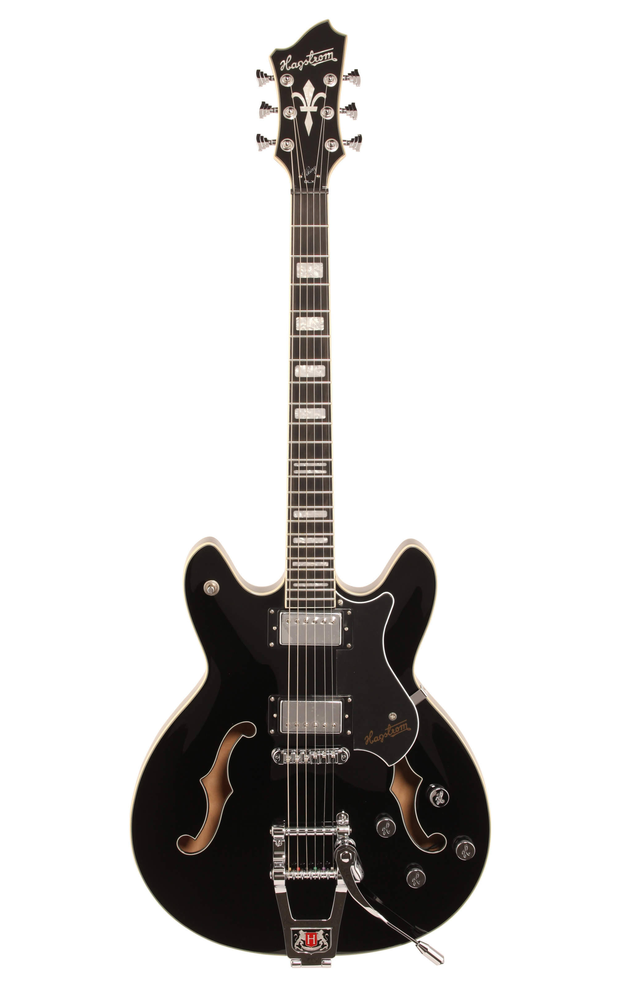 Hagstrom Tremar Viking Deluxe Electric Guitar Black - Ritoyou