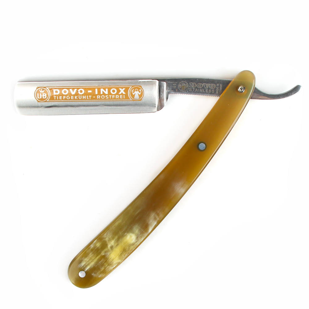 Dovo INOX 5/8x22 Full Hollow Straight Razor - Buffalo Horn - Ritoyou