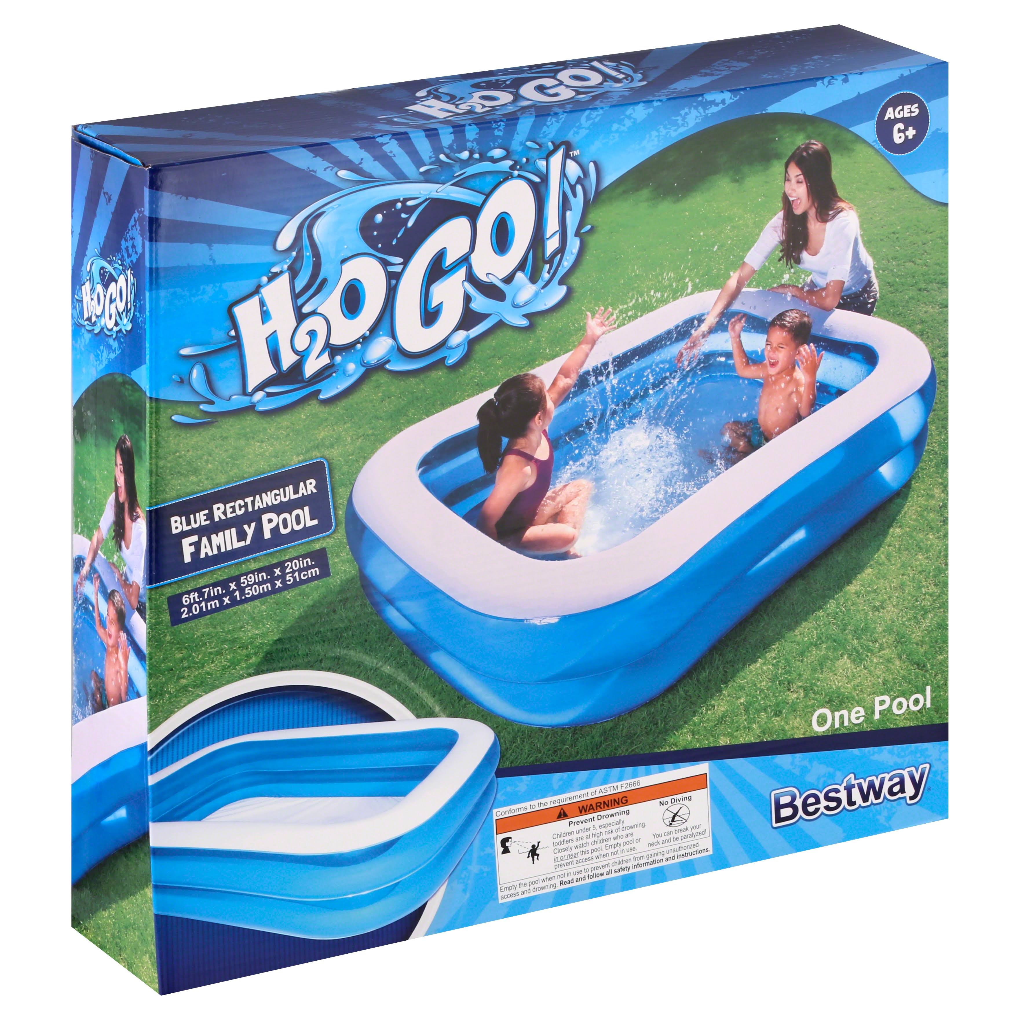 Bestway H2O Go! Pool, Family, Blue, Rectangular - Ritoyou