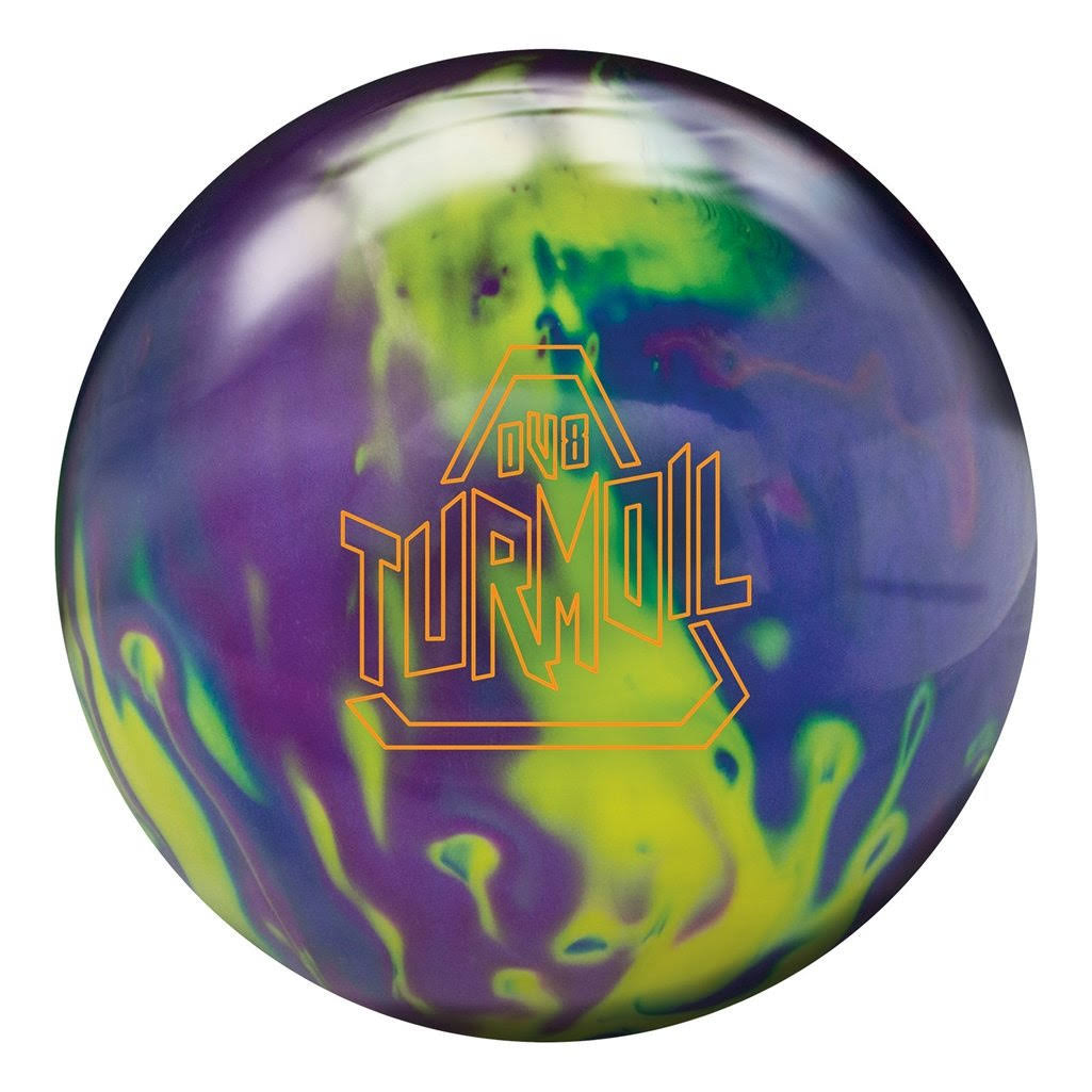 DV8 Turmoil Pearl Bowling Ball- Navy/Purple/Yellow 15lbs - Ritoyou