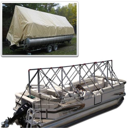 Navigloo 23 to 24 ft Storage System Pontoon with Tarpaulin Cover (Does ...