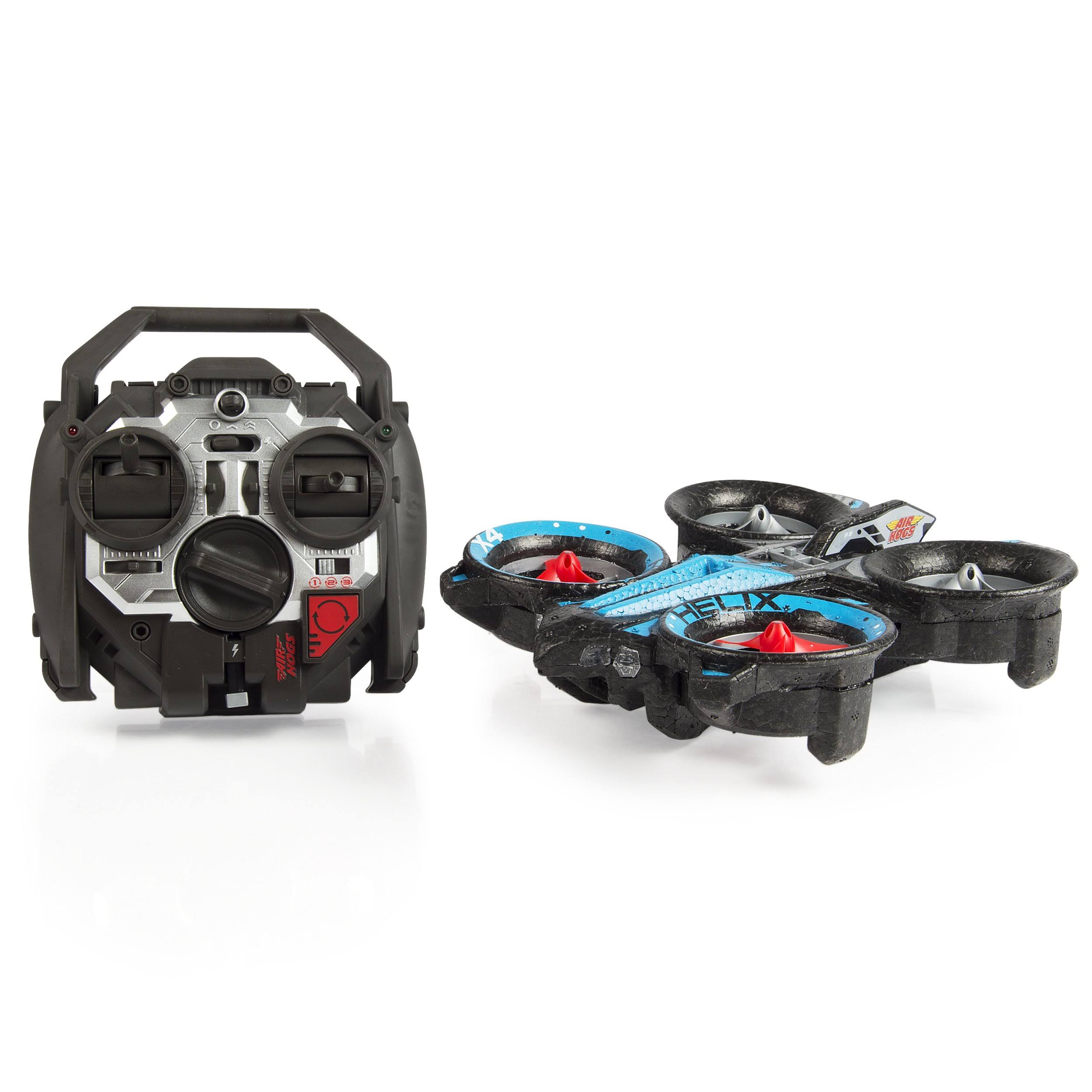 Air Hogs RC Helix X4 Stunt, 2.4 GHz Quad Copter, Blue u0026 Red - Ritoyou