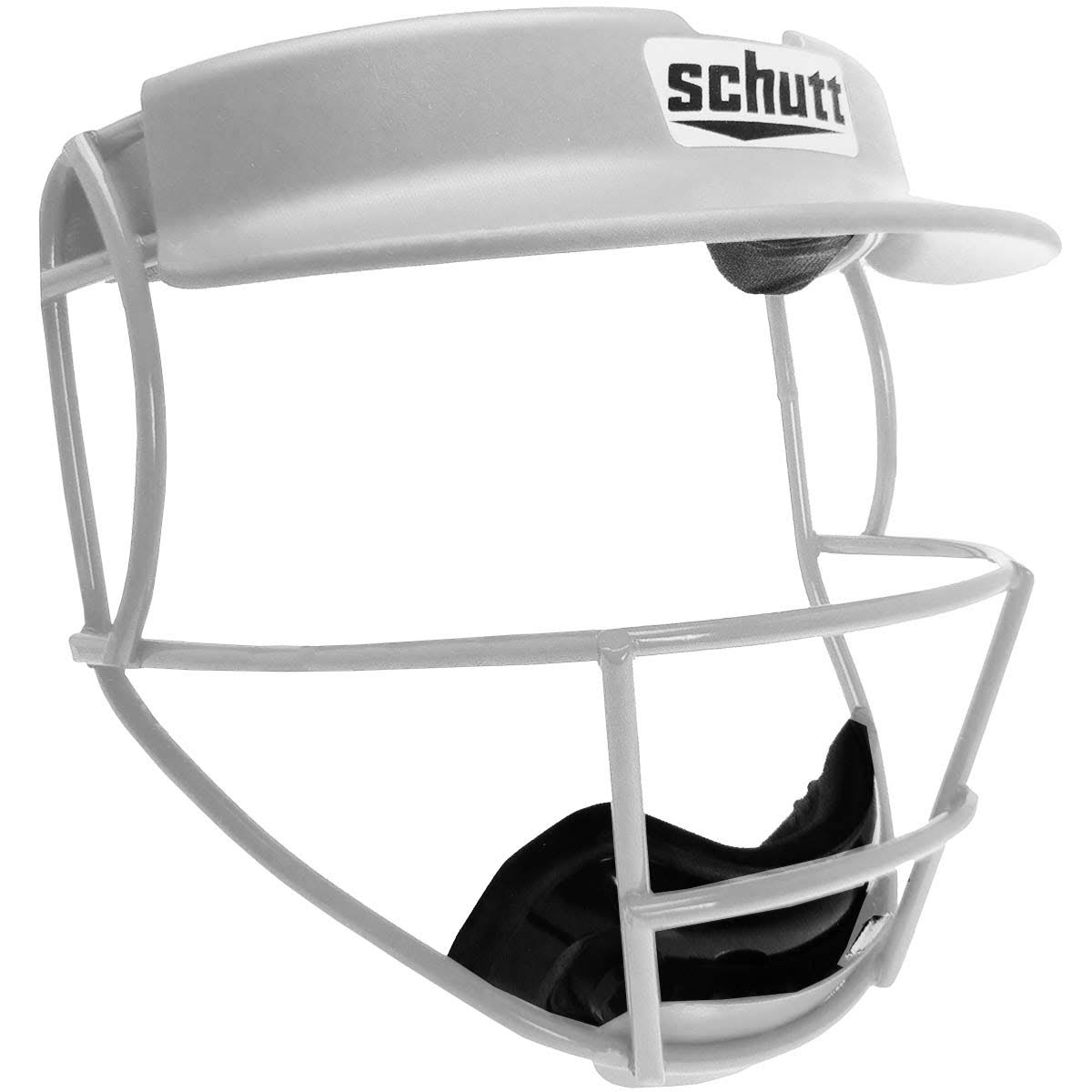 Schutt V1/V2 Titanium Softball Fielders Face Guard w/Visor-White-Youth ...