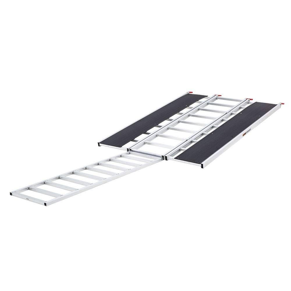 Black Ice SNO-7754-HDXW-EXT 6& 5x22 x 54x22 Tri-Fold Snowmobile Ramp ...