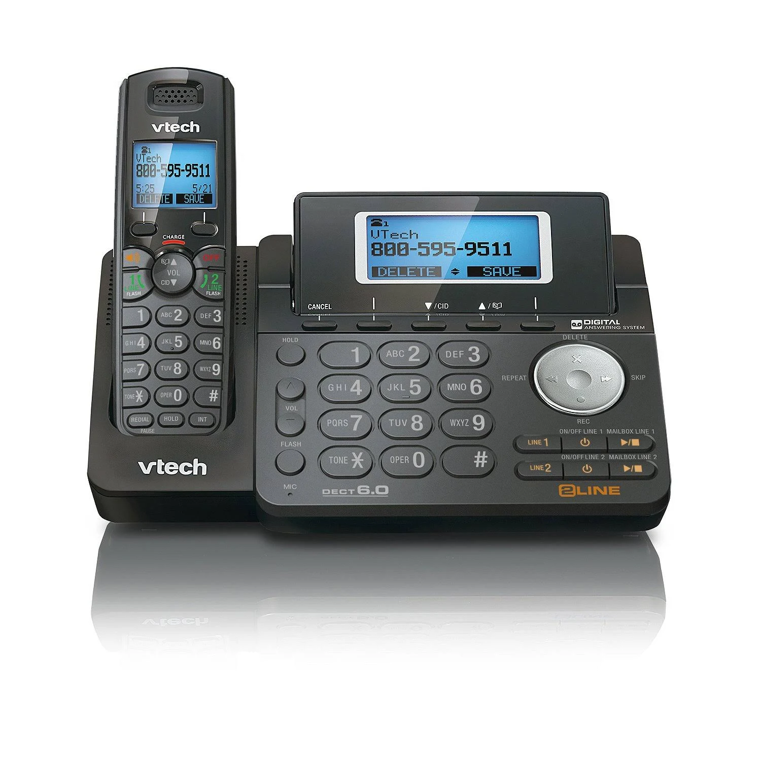 Vtech Ds6151-11 2 Line Expandable Cordless Phone - Ritoyou