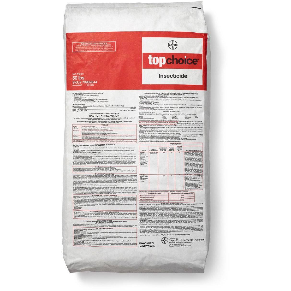 Topchoice Granular Insecticide - 50 lbs. - Ritoyou
