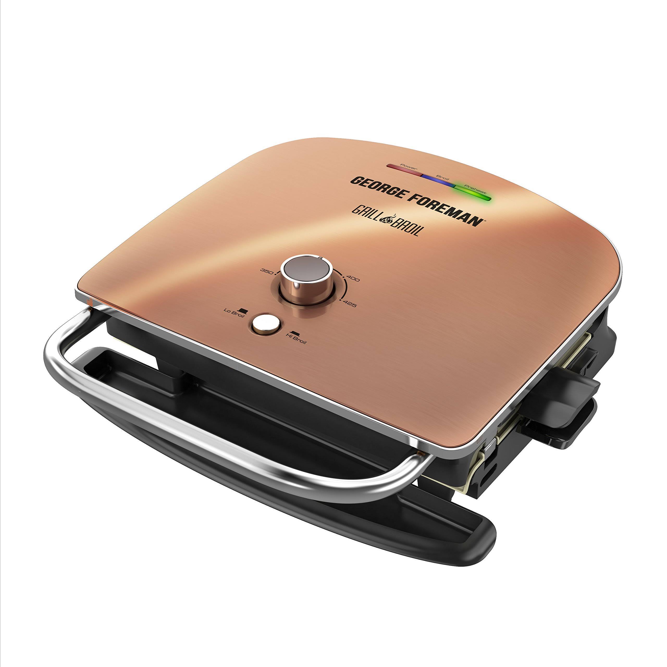 George Foreman Grill u0026 Broil 6-in-1 Electric Indoor Grill Broiler ...