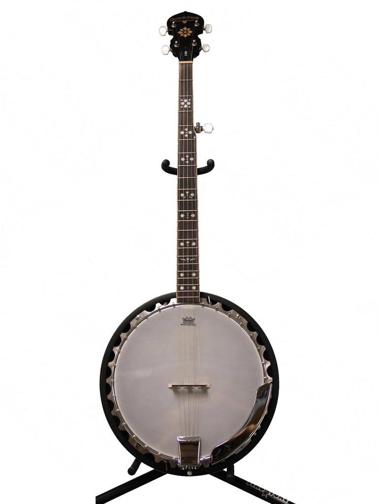 Oscar Schmidt Left Hand 5-String Banjo, Mahogany Resonator, Remo Head ...
