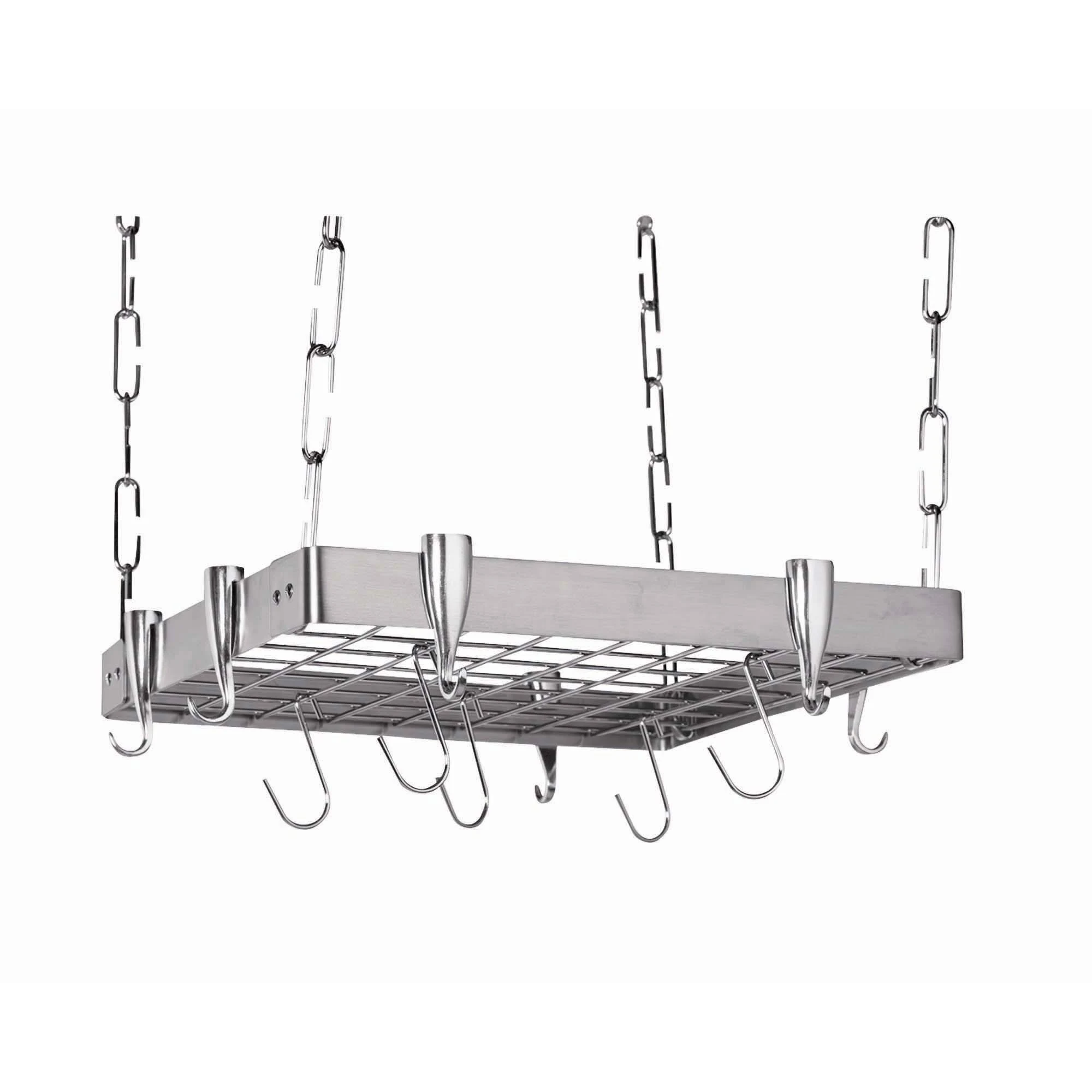 Concept Housewares Stainless Steel Square Pot Rack - Ritoyou