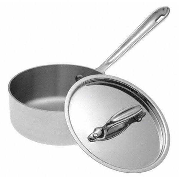 All Clad Stainless Steel Sauce Pan - 1 Quart with Lid - Ritoyou