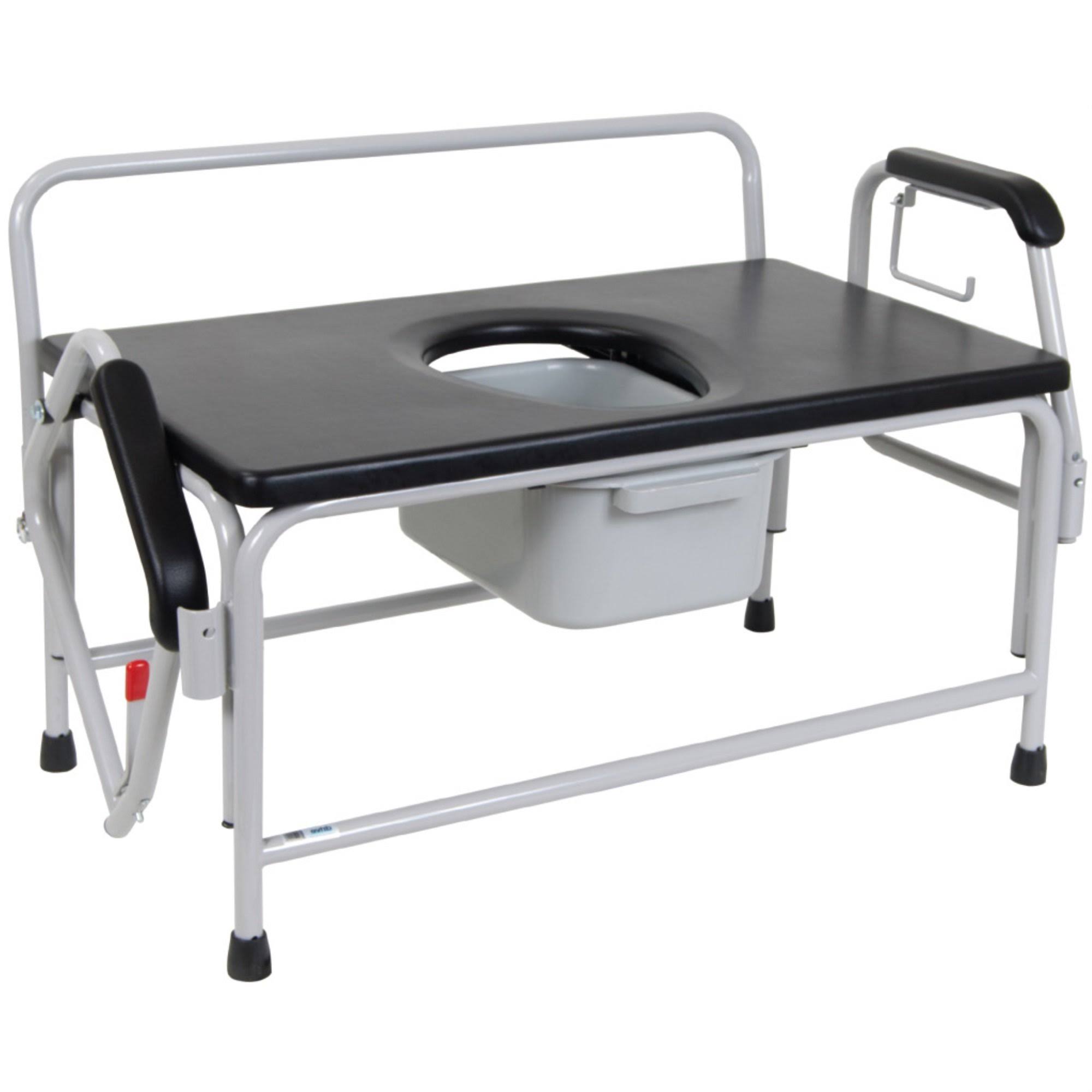 Drive Medical Bariatric Extra Wide Drop Arm Bedside Commode - Ritoyou
