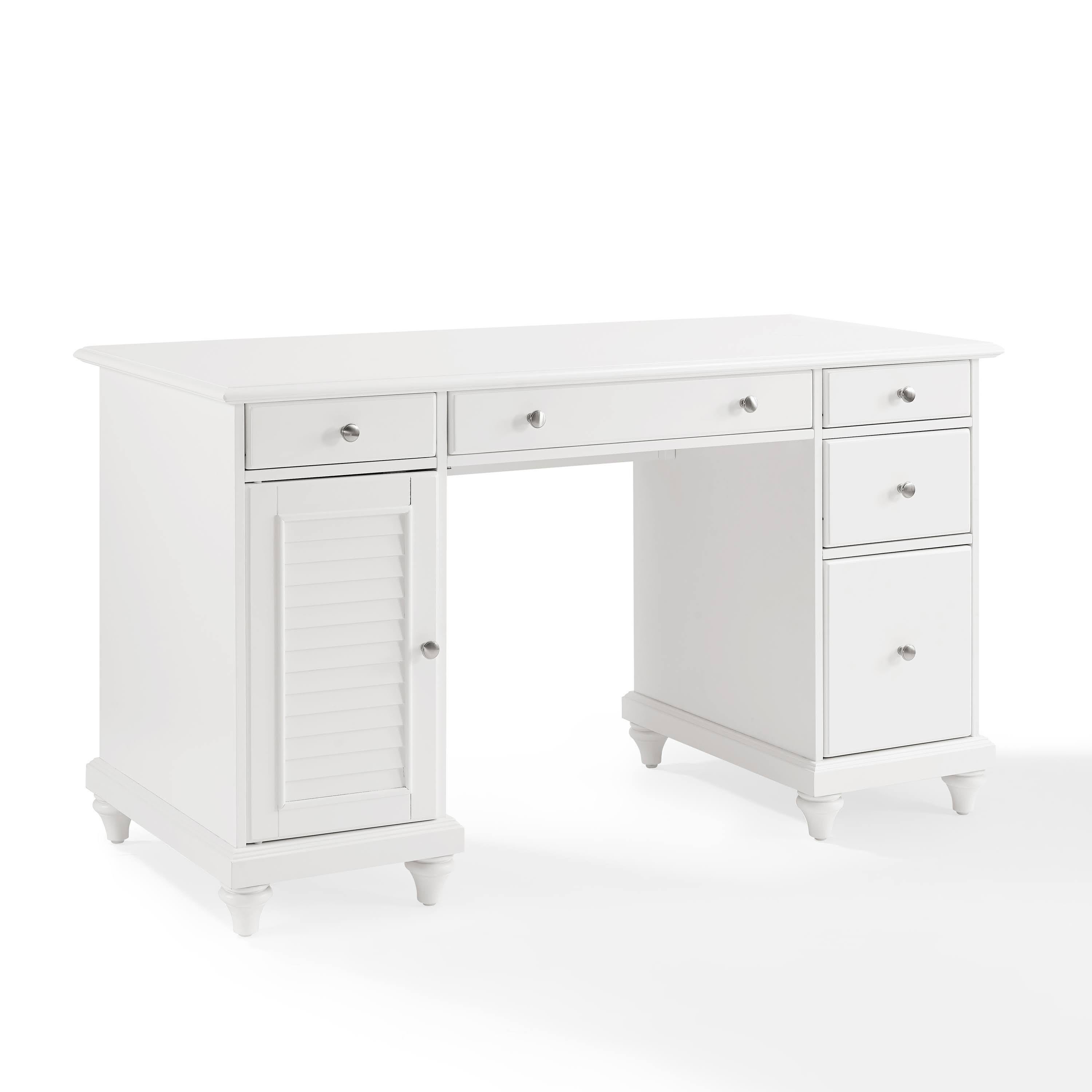 Crosley Furniture Palmetto Computer Desk, White - Ritoyou