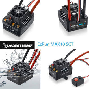 Hobbywing Ezrun Max10 120A SCT Waterproof Brushless ESC for 1/10 RC Car ...