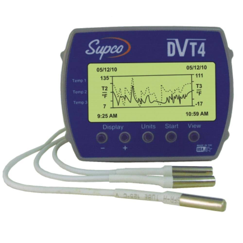 Supco DVT4 Data View 4-Channel Temperature Data Logger with Display - Ritoyou