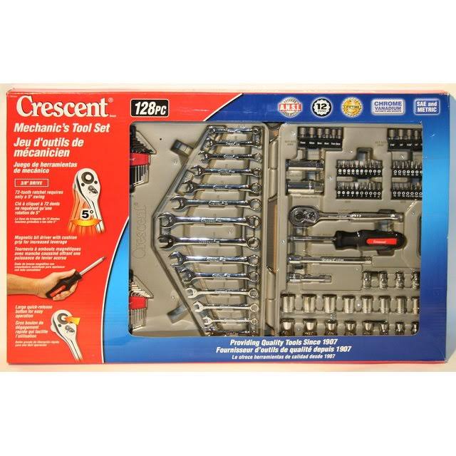 Crescent CTK128MP 128-Piece Mechanics Tool Set - Ritoyou