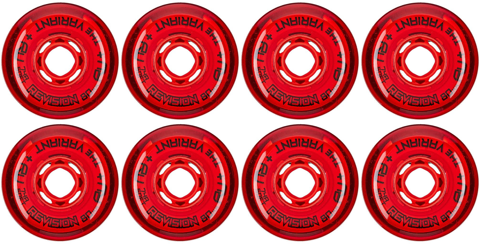 Revision Wheels Inline Roller Hockey Variant Soft 74A (8-Pack) - Ritoyou
