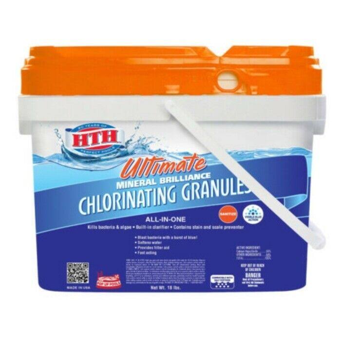 HTH 18 lb Ultimate Mineral Brilliance Chlorinating Granules - Ritoyou