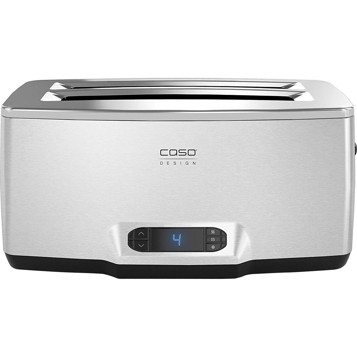 Caso Design INOX 4 Four-Slice Toaster with Wire Warming Basket ...