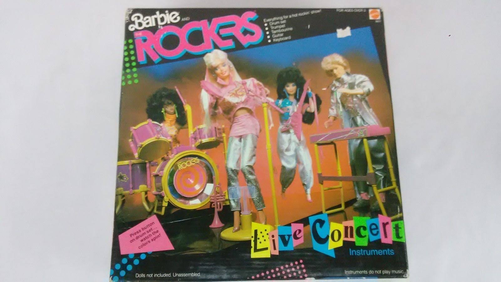Barbie and The Rockers Live Concert Instruments Play Set W Drum Set ...