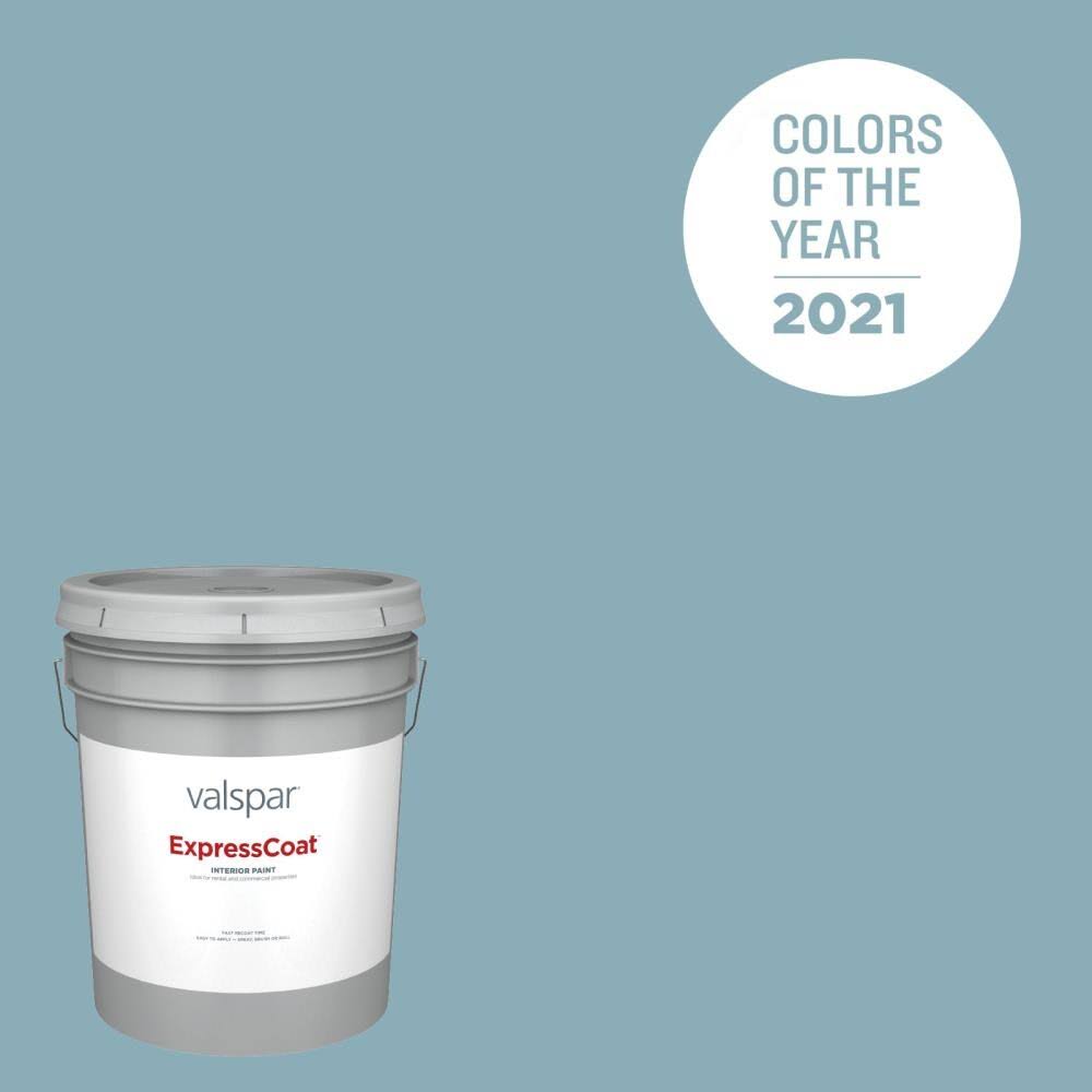 Valspar Pro ExpressCoat Eggshell Lucy Blue 5001-5c Interior Paint (5 ...