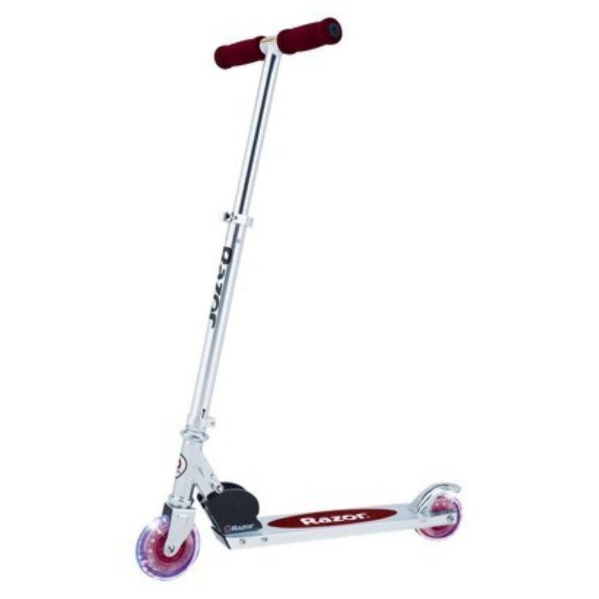 Razor A Lighted Wheel Kick Scooter -Red - Ritoyou