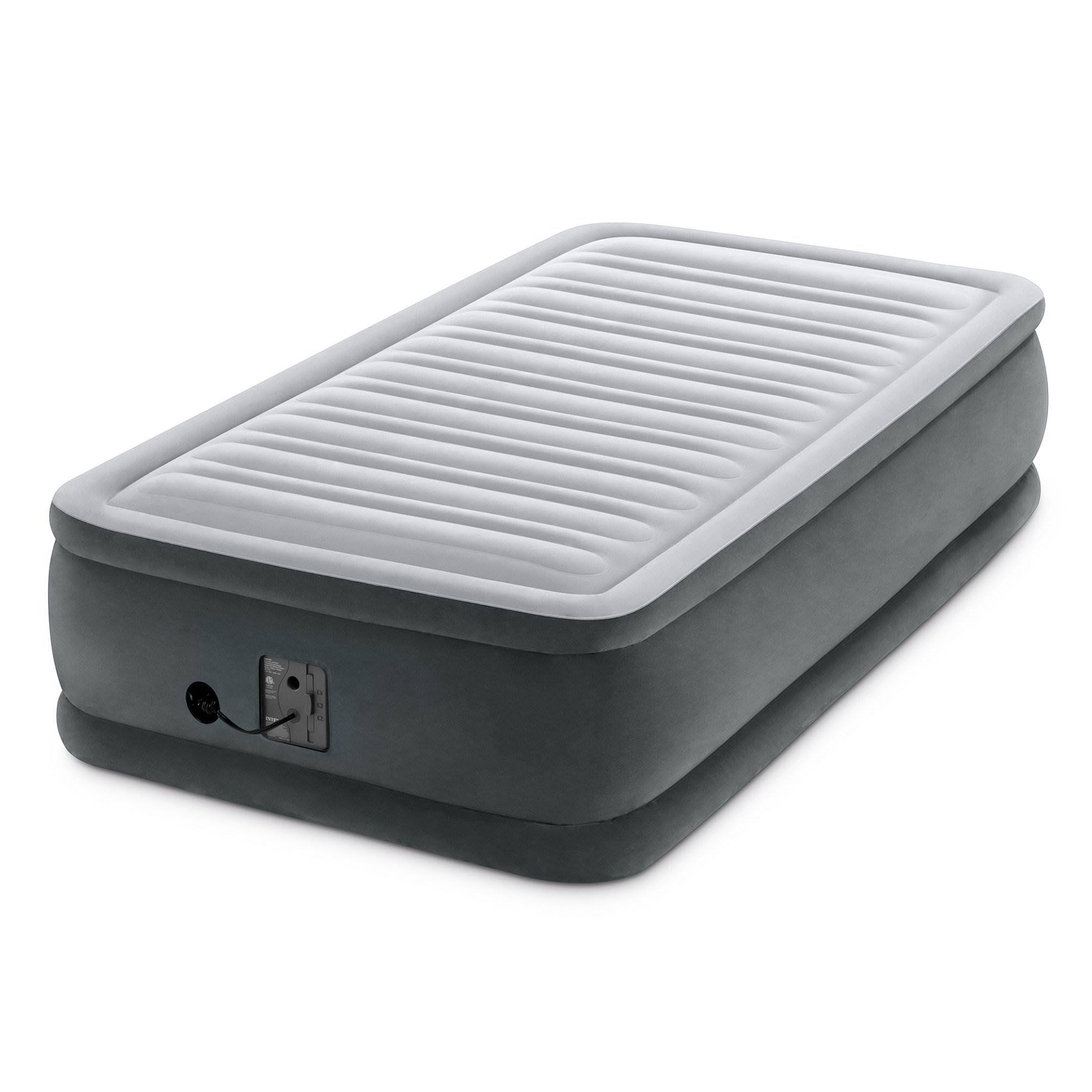 Intex Dura Beam Plus Series Airbed w/ Built in Pump, Twin (Open Box) (2 ...