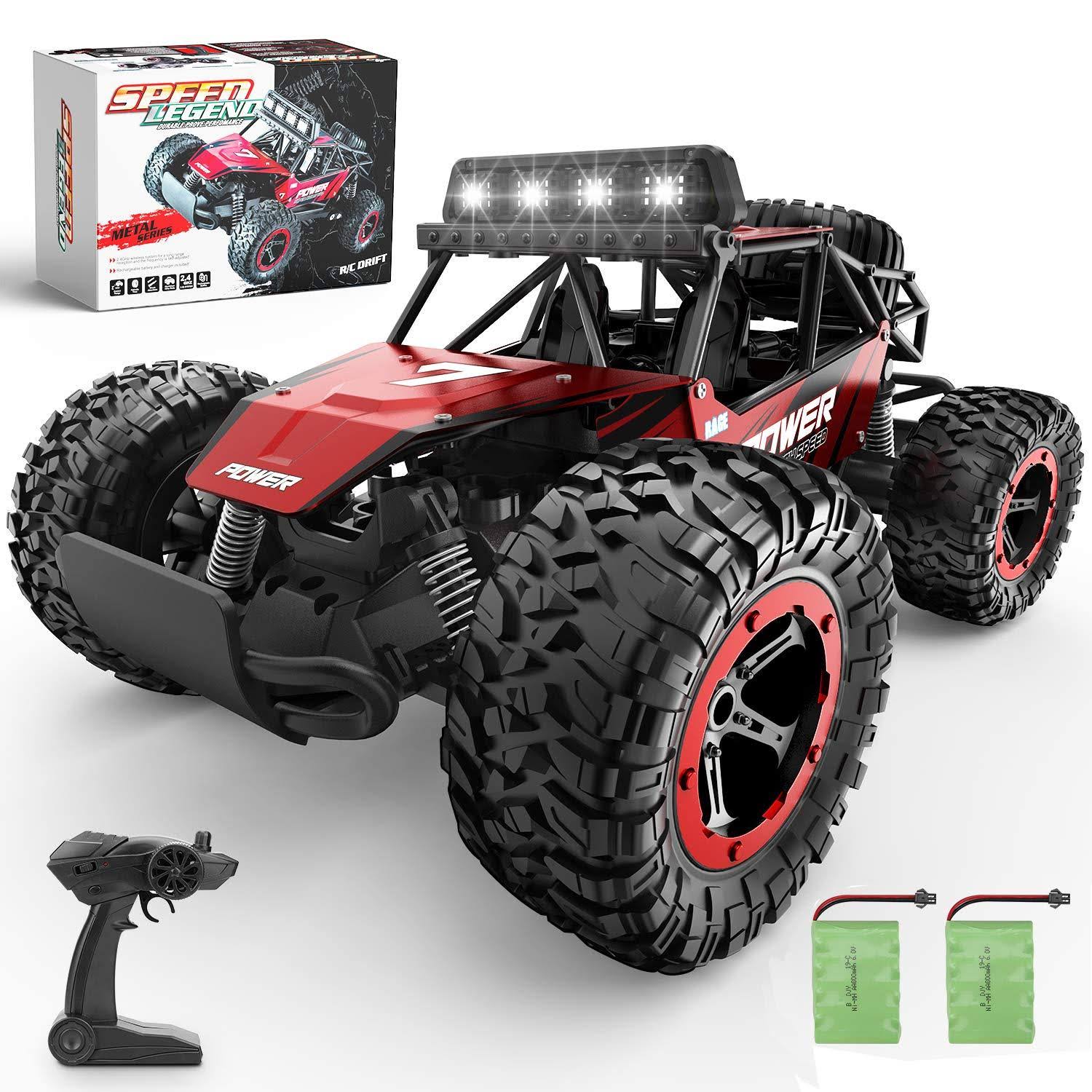 BEZGAR Remote Control Car, 1:14 Aluminium Alloy Off Road Large Size ...