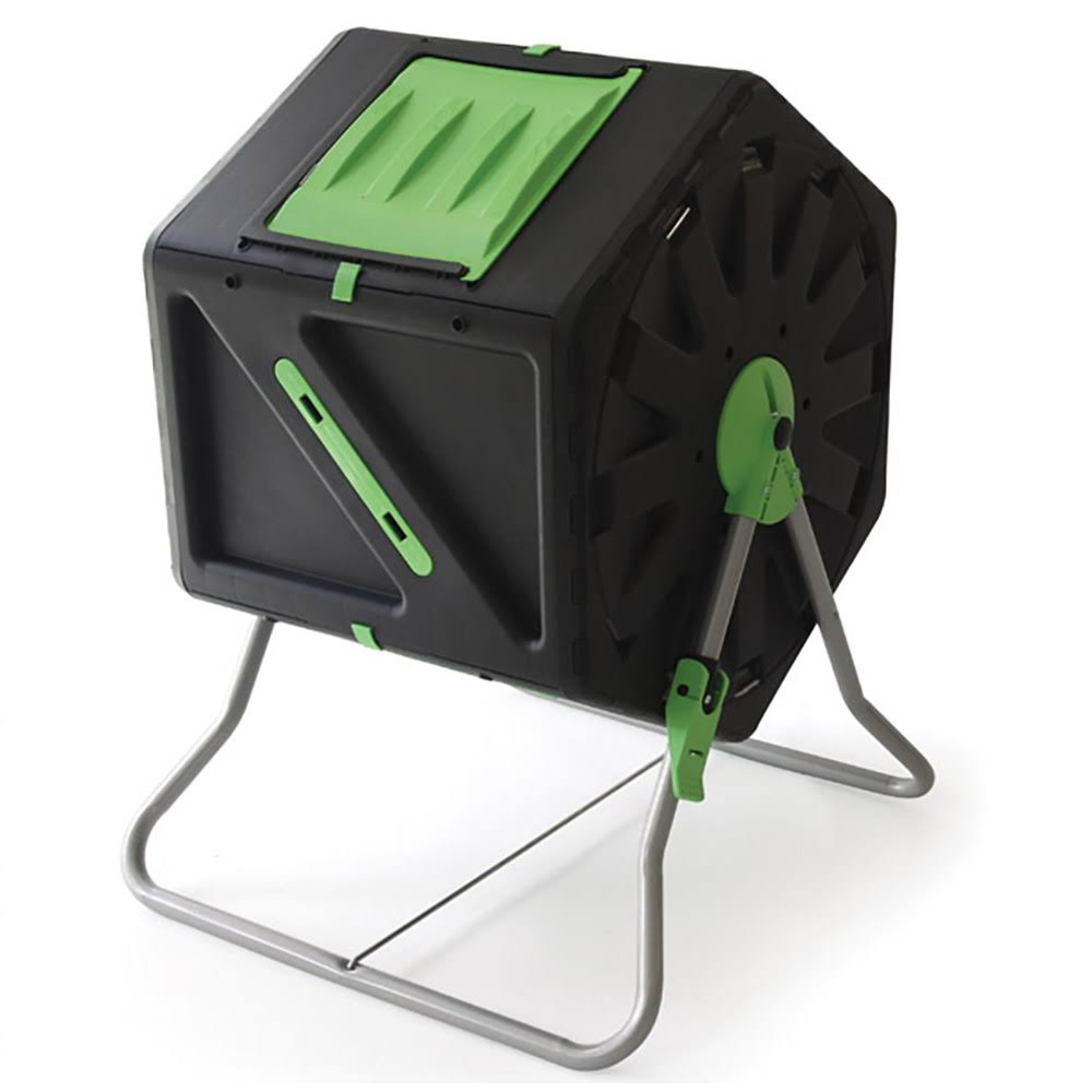 Miracle-Gro DFSC105 28 Gal Tumbling Garden Waste Soil Composter w/Hand ...