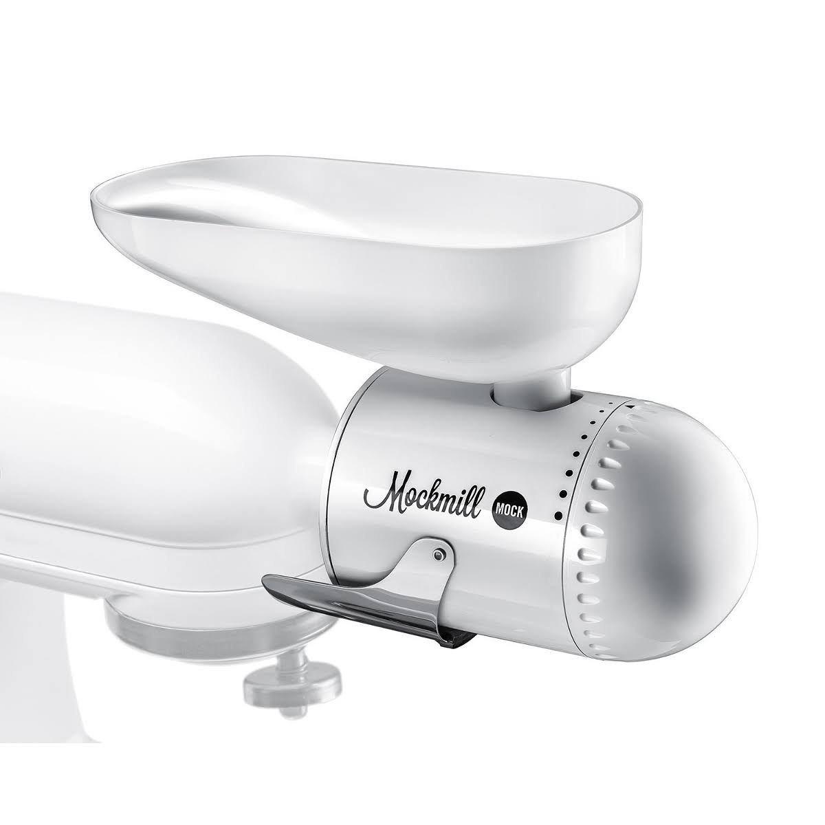 Mockmill KitchenAid White Metal and Ceramic Grain Mill Attachment - Ritoyou