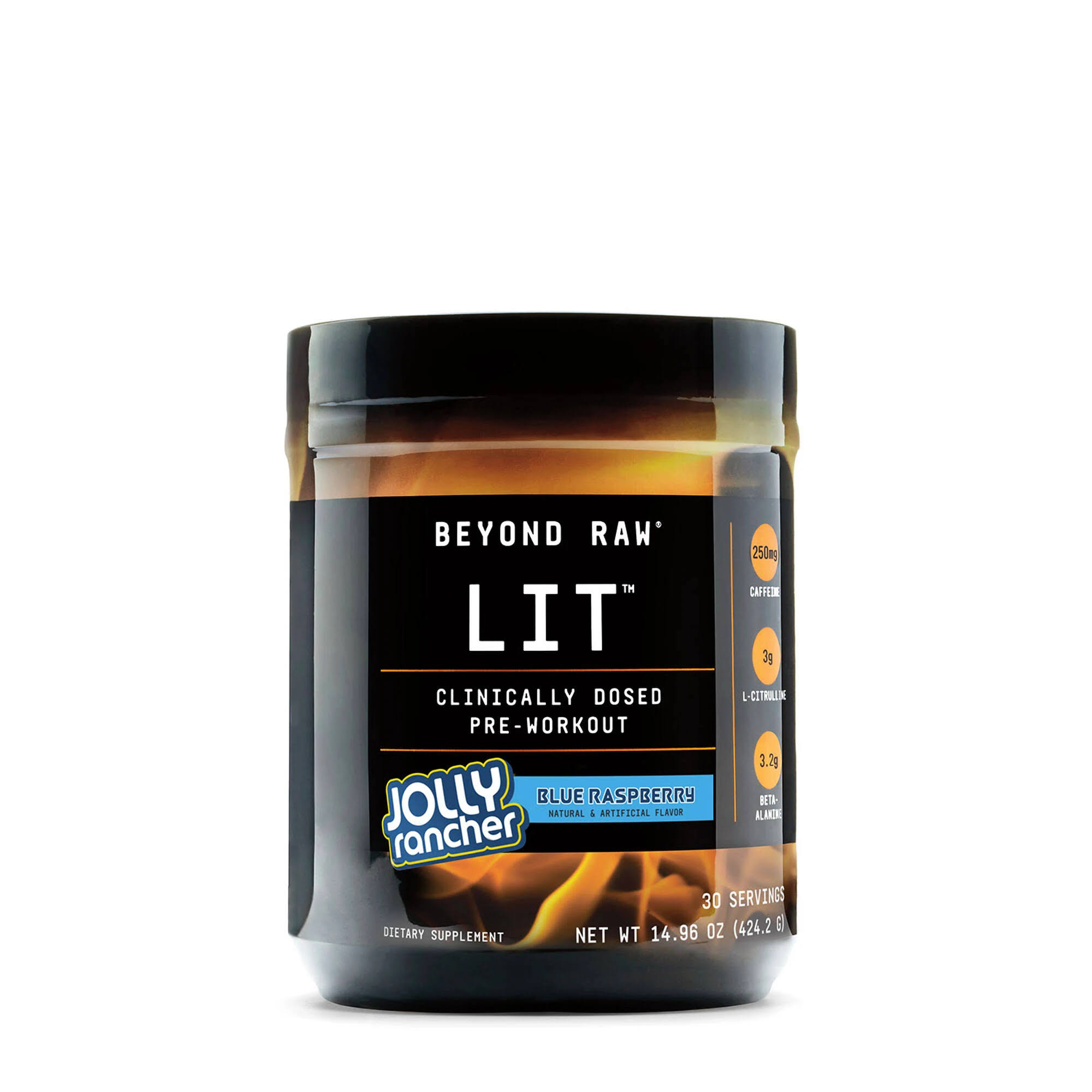 Beyond Raw Lit Pre-Workout - Jolly Rancher Blue Raspberry - Ritoyou