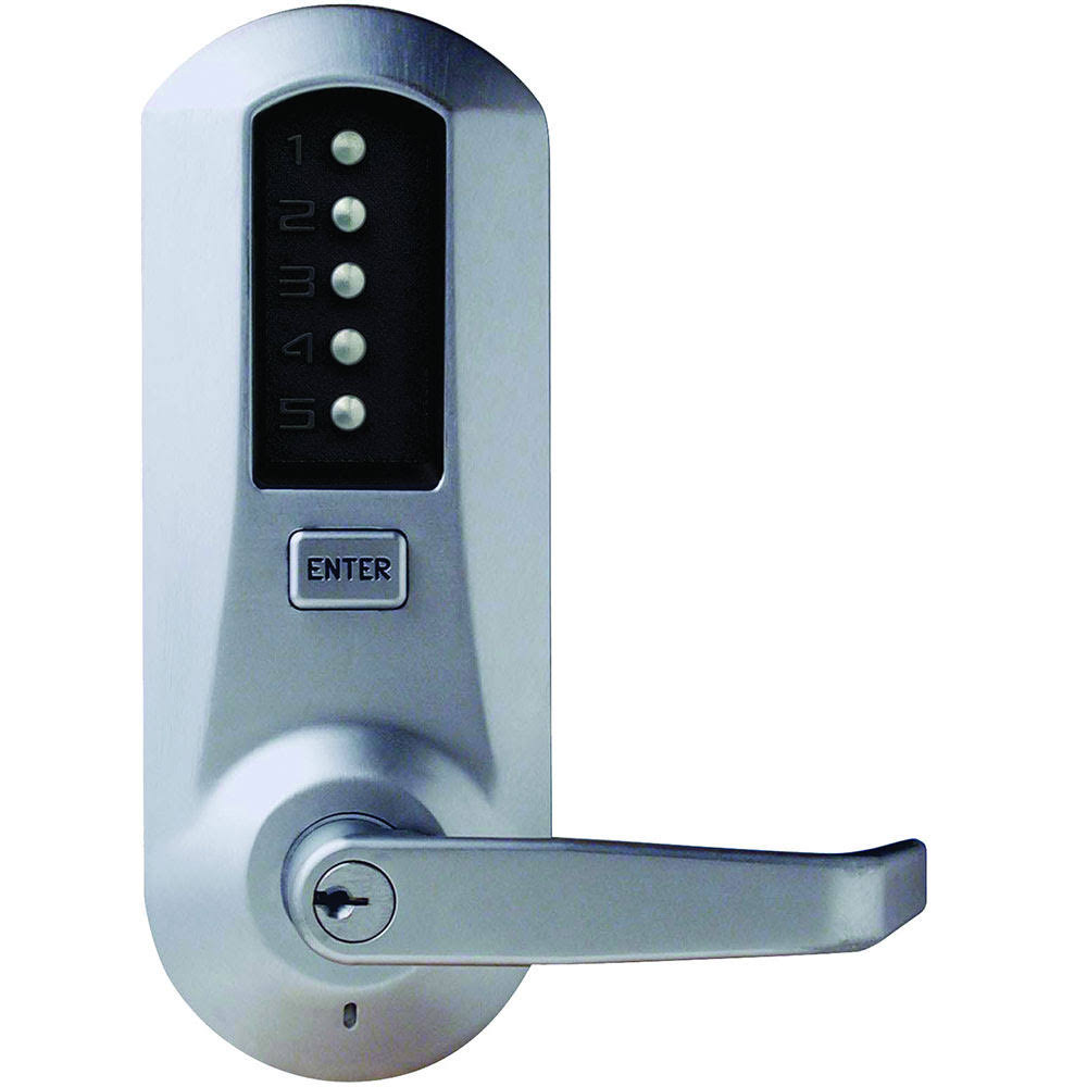 Kaba 5041XKWL26D Cipher Mechanical Push Button Door Lock with Lever ...