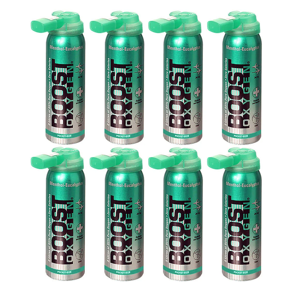 Boost Oxygen Canned 2-Liter Natural Oxygen Canister, Menthol Eucalyptus ...