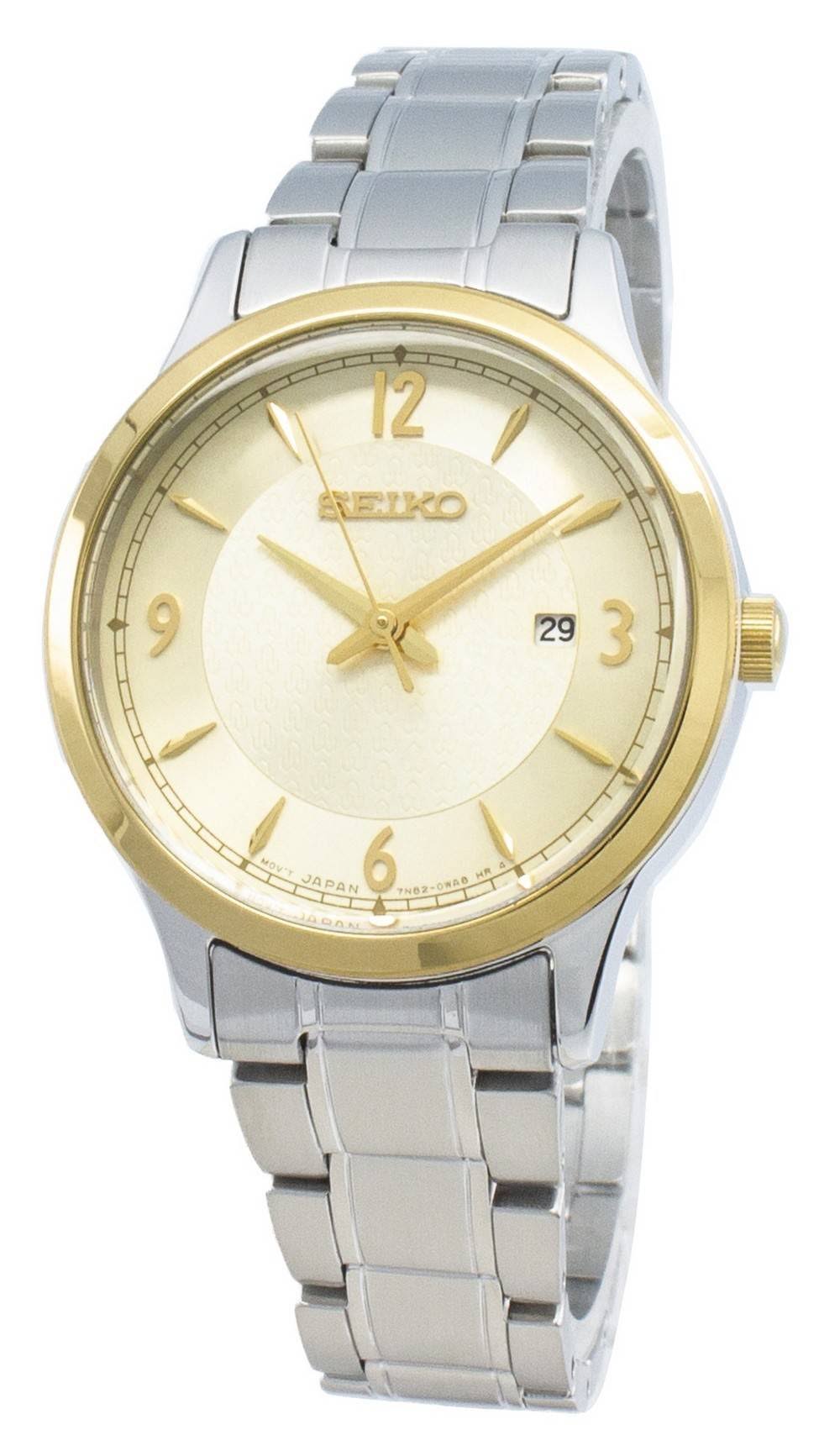 Seiko Essentials Quartz Champagne Dial Ladies Watch Sxdh04p1 - Ritoyou