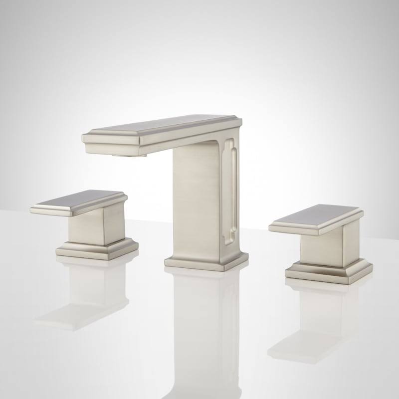 Signature Hardware 934429 Ryle 1.2 GPM Widespread Bathroom Faucet with ...