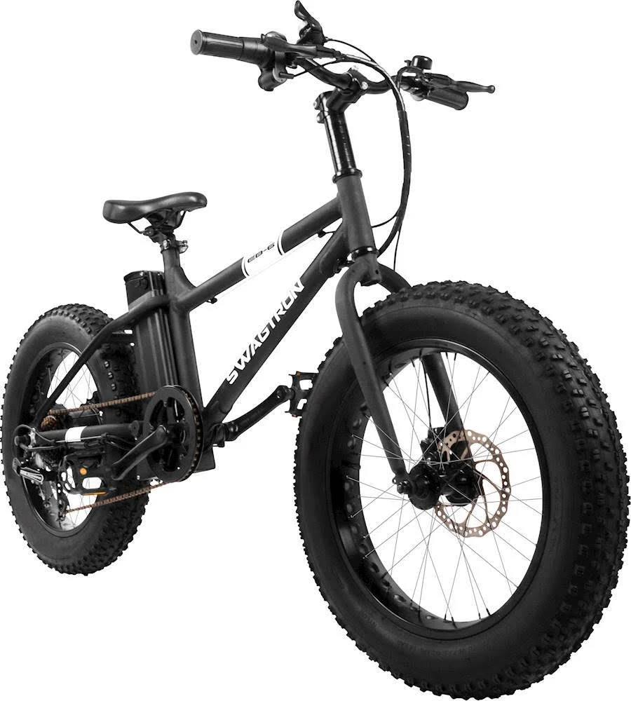 Swagtron SwagCycle EB-6 Electric Bike - 7 Speed - Black - Ritoyou