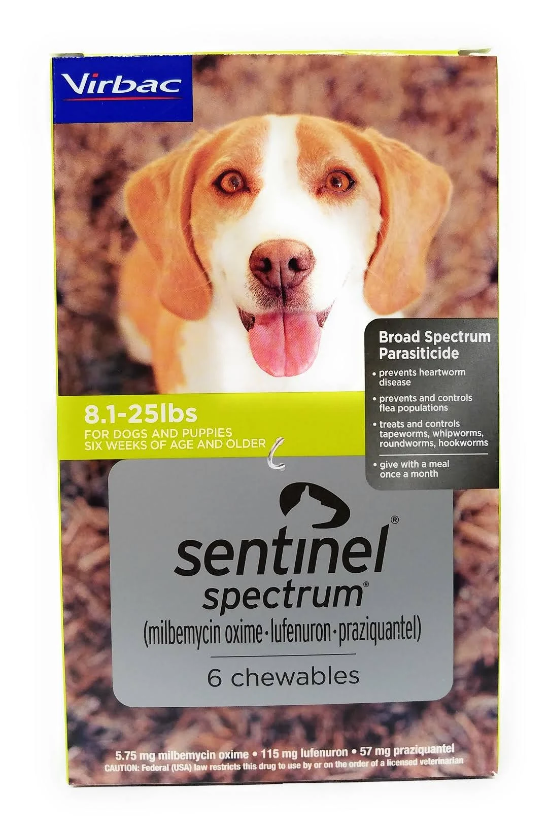 Sentinel Spectrum Green, 8.1-25 lbs, 6 ct - Ritoyou