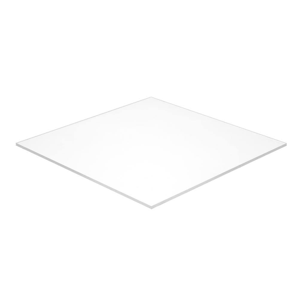 Falken Design 36 in. x 36 in. x 1/4 in. Thick Acrylic White Opaque 7508 ...