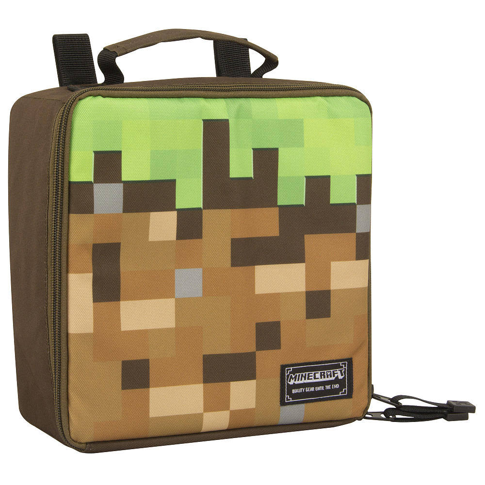 Minecraft Dirt Block Insulated Lunch Bag - Ritoyou